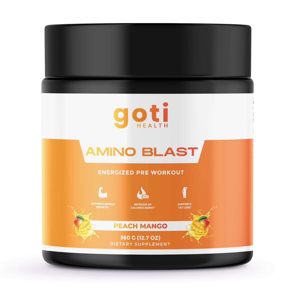 Amino Blast Energized Training Powder (Peach Mango) – Goti Health